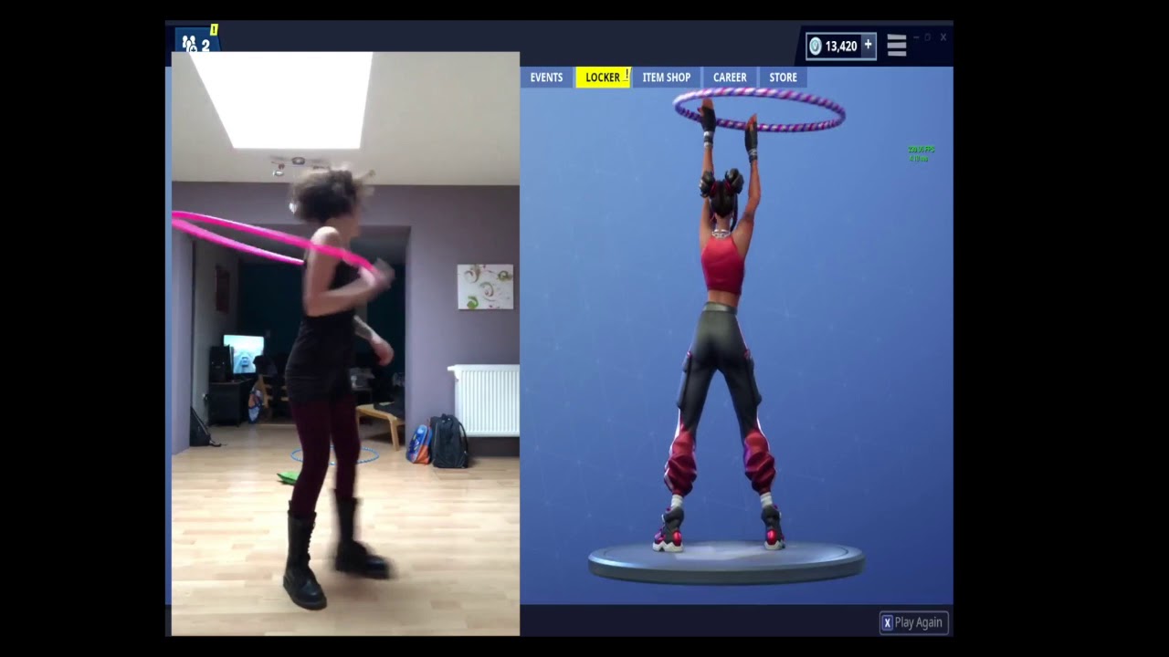 Fortnite HULA HOOP FORTNITE CHALLENGE - YouTube