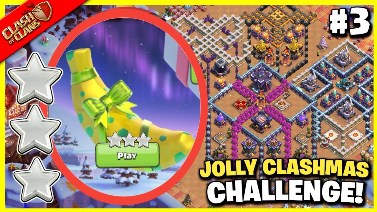 How To 3 Star 3rd JOLLY CLASHMAS Challenge Day 2 TH10 (Clash of Clans ...