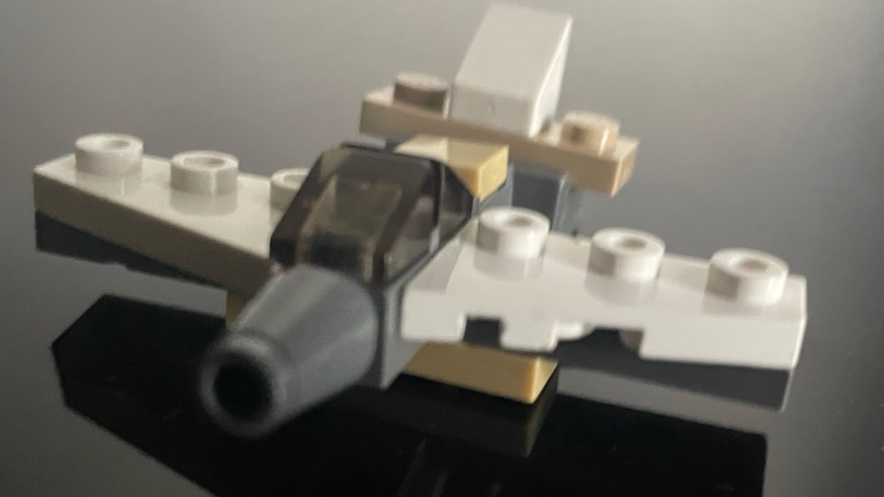 How to build a miniature Lego fighter jet (easy) - YouTube