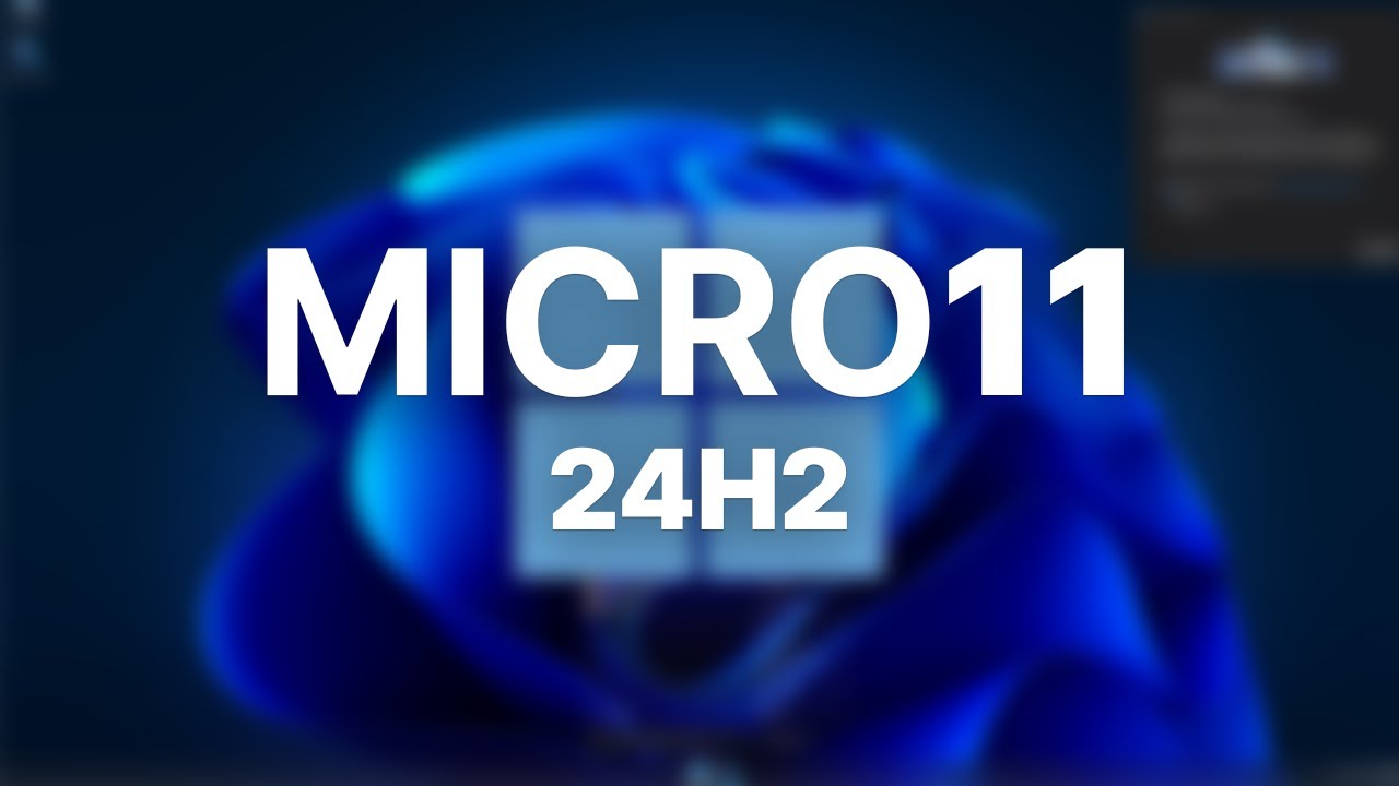 A LIGHTWEIGHT Windows 11 ISO? - Micro11 24H2 - YouTube