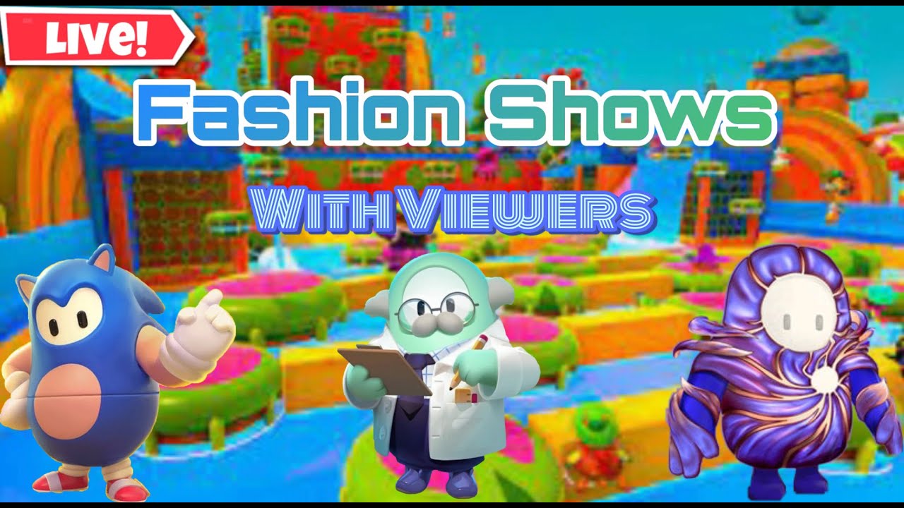 Fall Guys FASHION SHOWS With Viewers | Unlocking Pac-Man 1st - YouTube