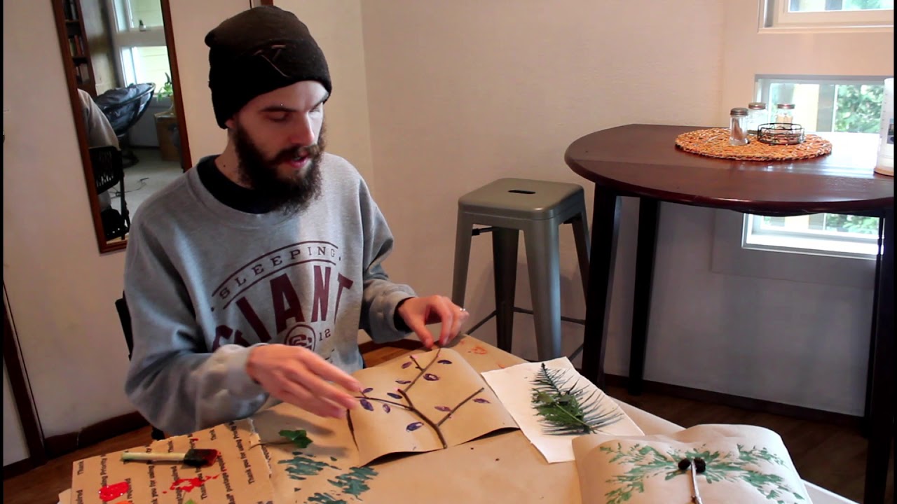 Arts and Crafts with Marcus: Leaf Tree Prints - YouTube