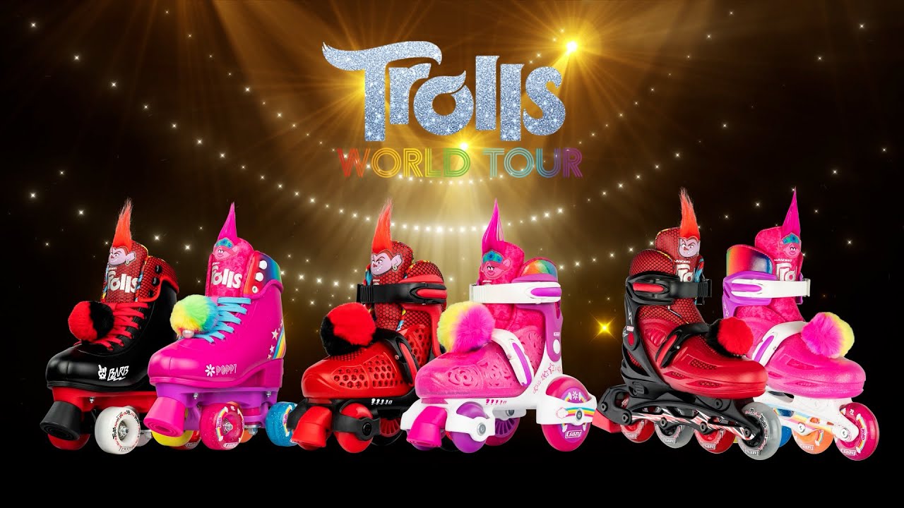 TROLLS World Tour Skates - Crazy Skates Product Video - YouTube