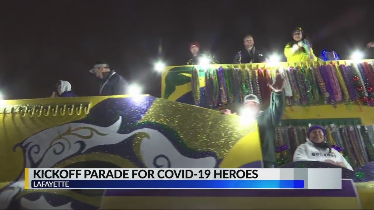 Kickoff parade for COVID-19 heroes - YouTube