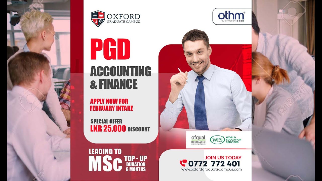 PGD ACCOUNTING AND FINANCE - YouTube