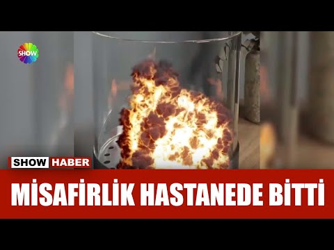 ''Dekoratif şömine'' patladı!