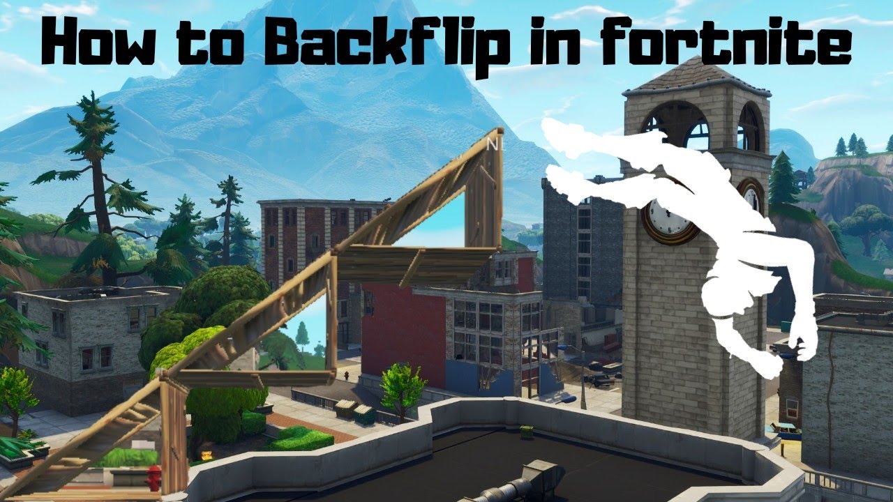 How to backflip in fortnite!!! - YouTube