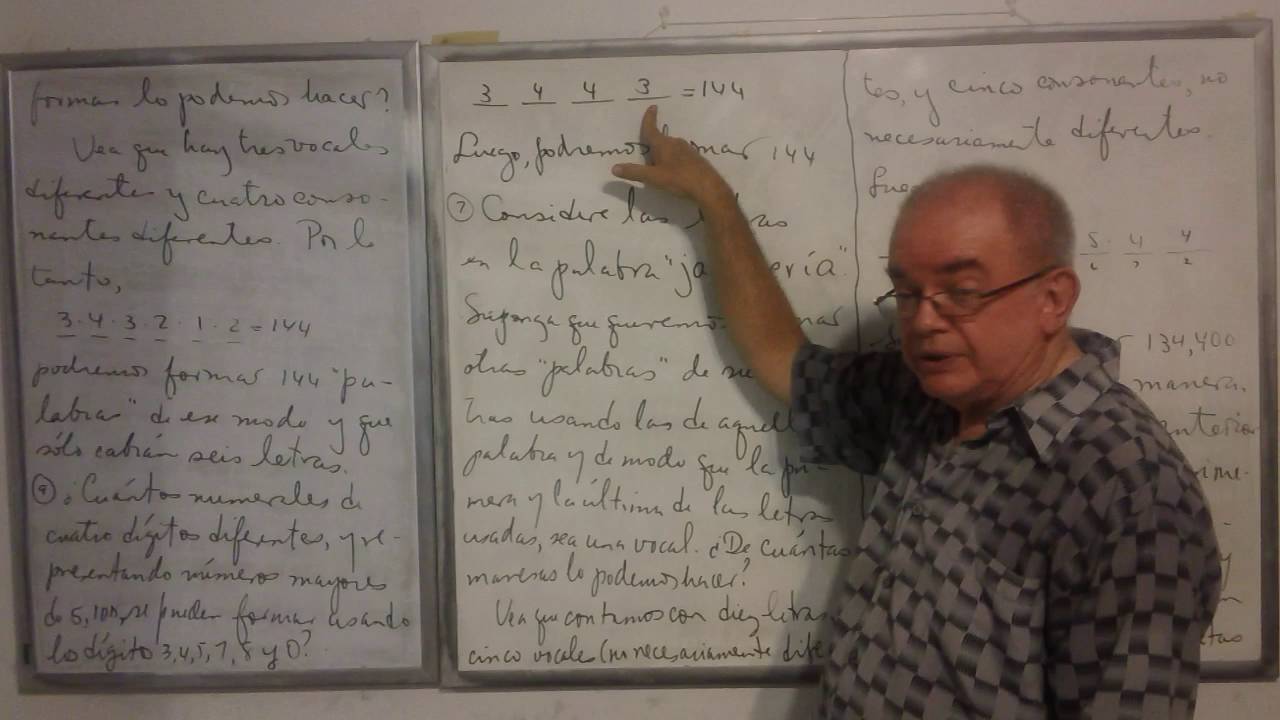 Álgebra Avanzada - Lección 52 - B (permutaciones de n objetos) - YouTube