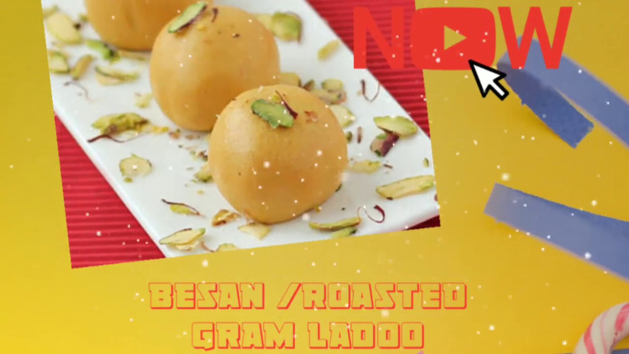 In Tamil Easy tasty Pottukadala Ladoo (besan/roasted gram ladoo) - YouTube
