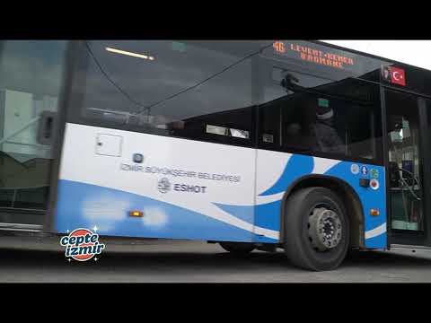Konak Çobançeşme’de vatandaş istedi, alçak tabanlı otobüs geldi  #izmir #konak 