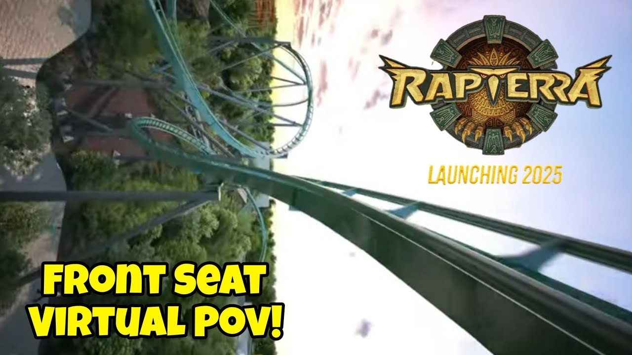 Kings Dominion Rapterra NEW for 2025 Front Seat Virtual POV! - YouTube