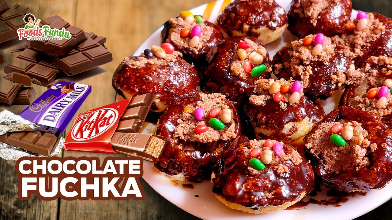 🍩চকলেট ফুচকার পাগল করা টেস্ট হবে এই পুর দিলে Chocolate fuchka recipe in ...