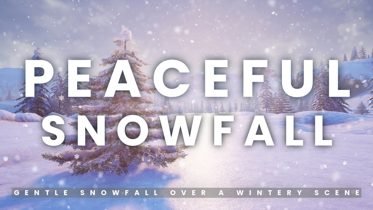 Relaxing Snow Day | Winter Ambience with Peaceful Flurries ️🌲 - YouTube