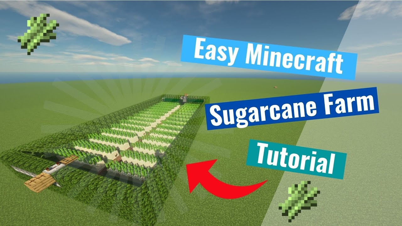 Easy Minecraft Auto Sugarcane Farm | 1.17 - 1.16 | - YouTube