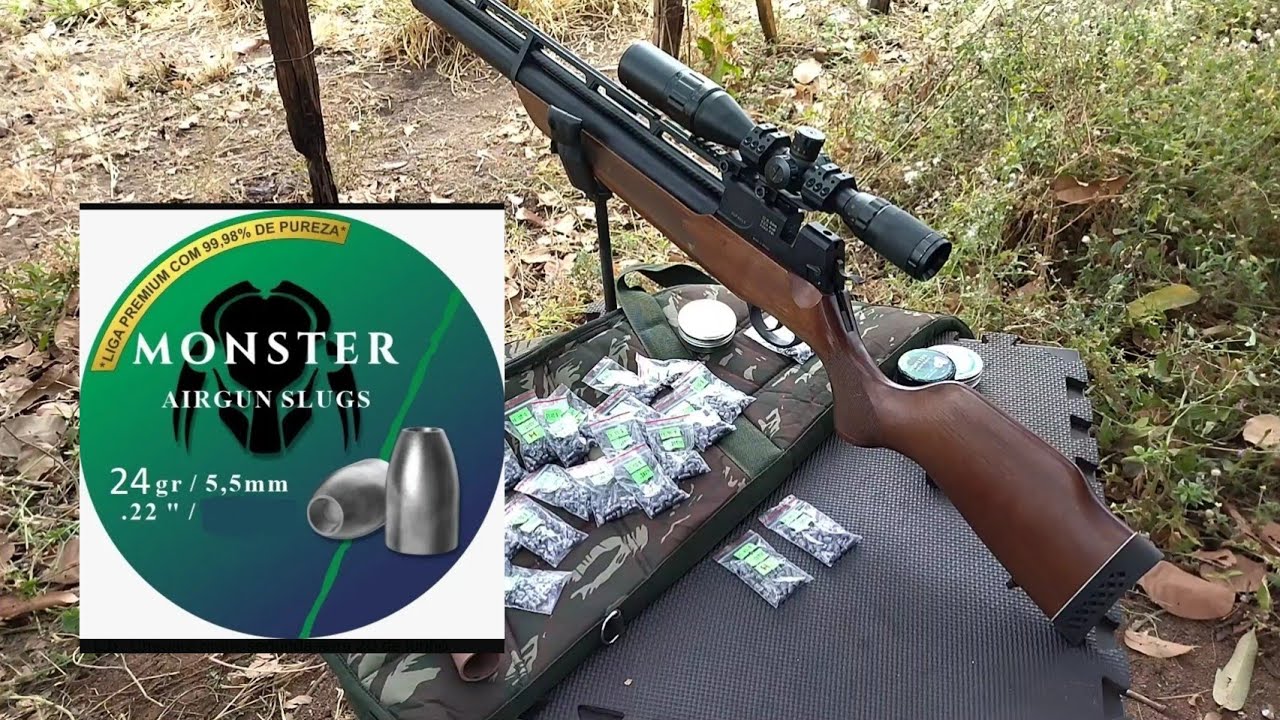 Slug MONSTER com a ROSSI R8 - 25.40gr híbrido e 25.8g no .21775 - YouTube