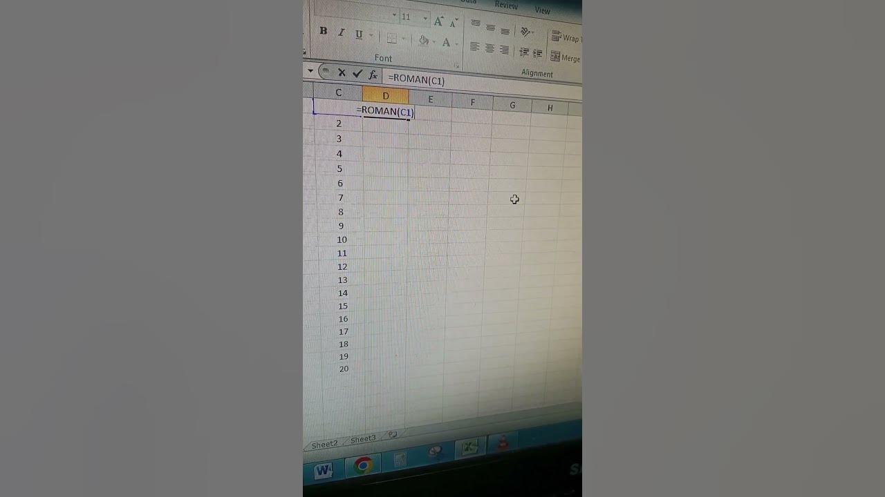 How to write Roman numbers in Excel - YouTube