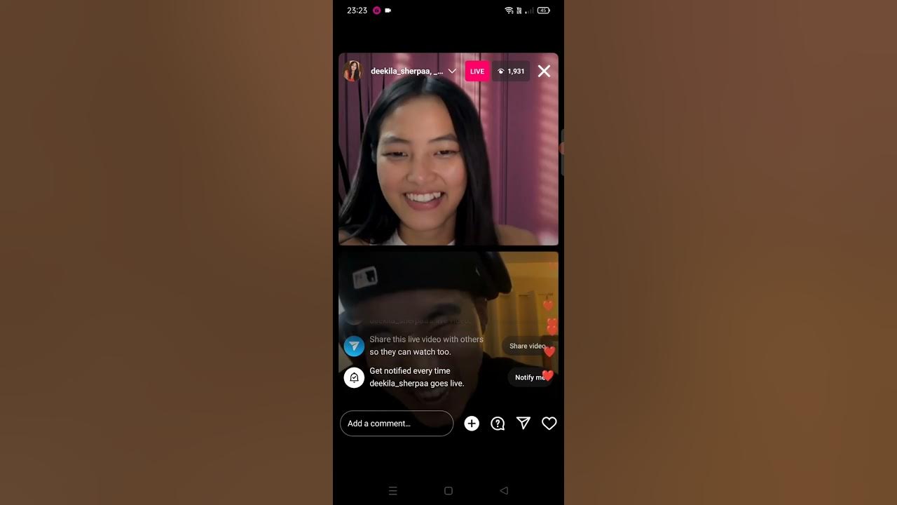 Cute🥰💕Deekila Sherpaa💗🔥 live with her friend Rigden Nadik(RNB)😎💪# ...