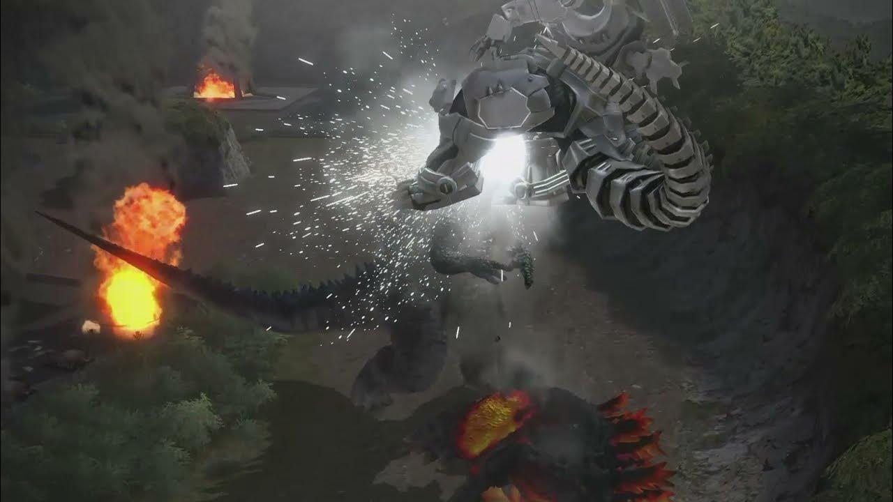 GODZILLA ps4 online battle: Godzilla 2014 vs Burning Godzilla vs Kiryu - YouTube