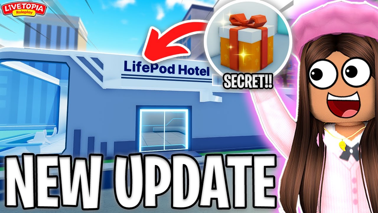 *NEW* LifePod Hotel SECRET in LIVETOPIA ROLEPLAY (Roblox) Update 99 ...