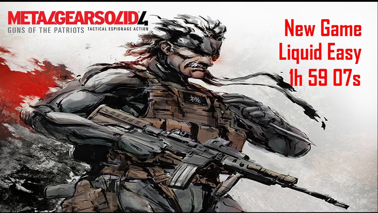 MGS4 | New Game | Liquid Easy in 1h 59m 7s - YouTube
