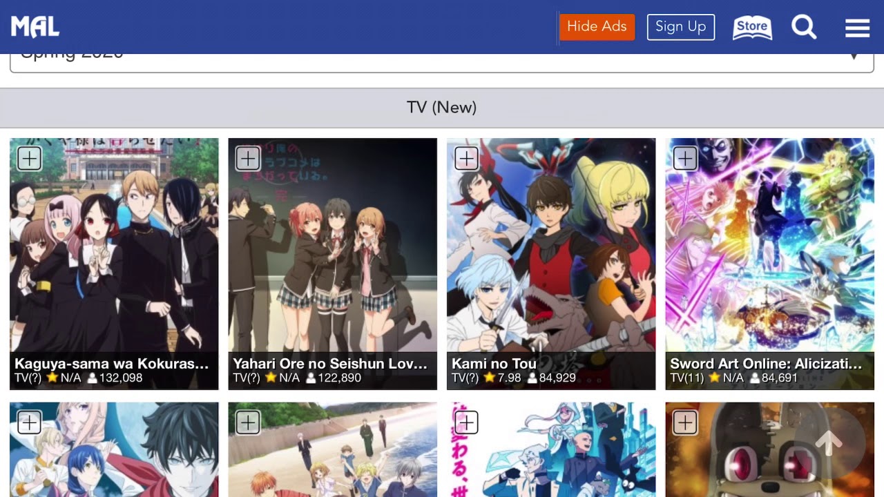 Anime Watch List - Spring 2020 - YouTube