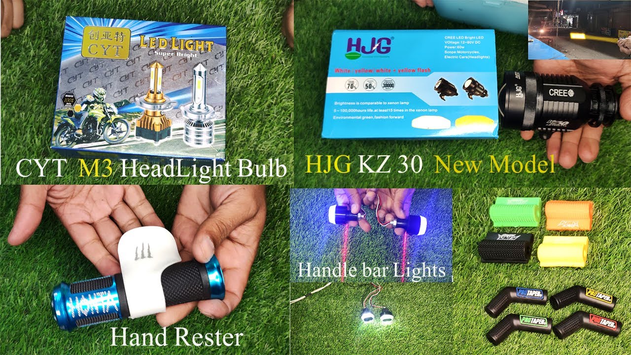 HJG KZ30 5 function Model || Handle Bar Lights with Lazer Line || M3 Cyt || Bikes || # ...