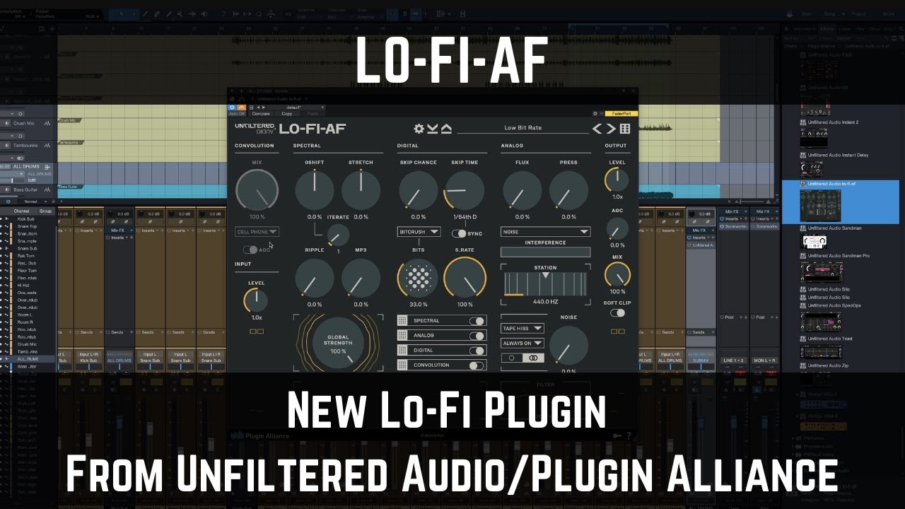 LO-FI-AF | New Lo-Fi Plugin from Unfiltered Audio and Plugin Alliance ...