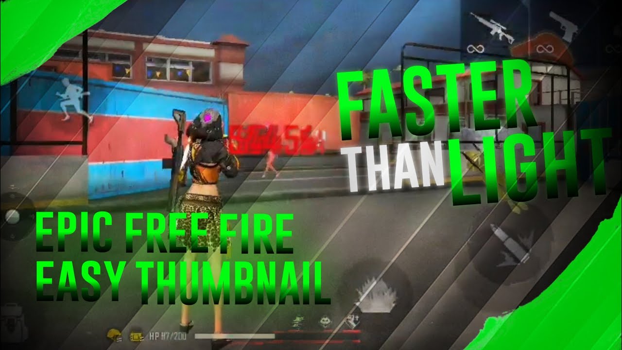 Free fire thumbnail easy way - YouTube