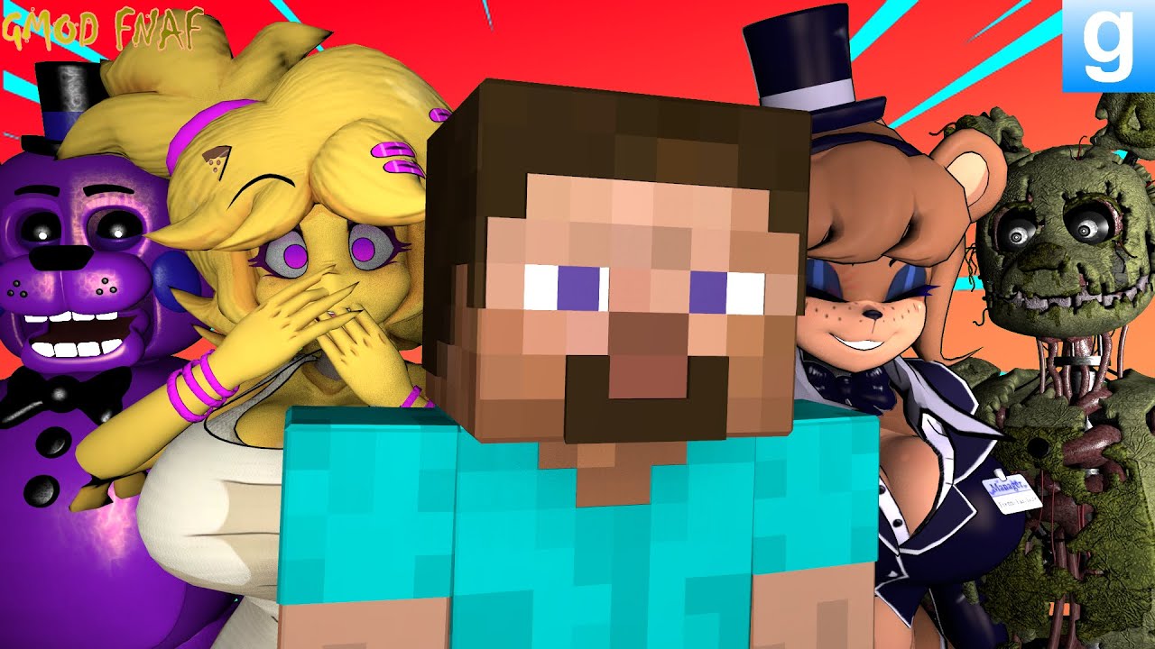 GMOD FNAF|Steve And Chica Go To The Movies! - YouTube