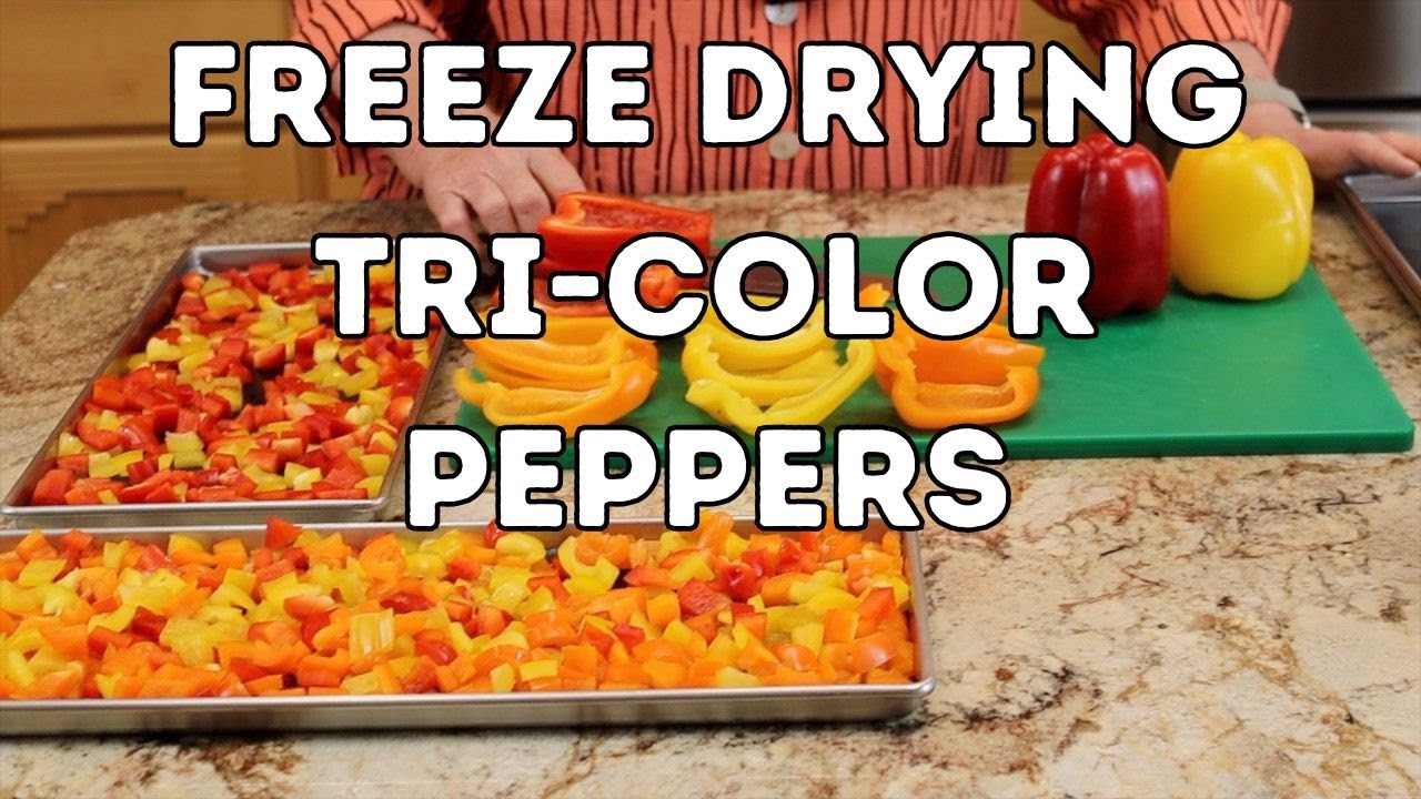 Freeze Drying Tri-Color Peppers - YouTube