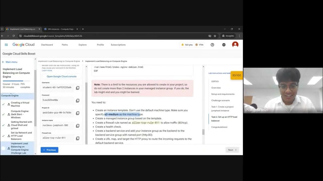 Implement Load Balancing on Compute Engine: Challenge Lab Group.1 - YouTube