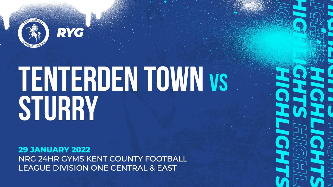 Tenterden Town vs Sturry Match Highlights 29/01/2022 - YouTube