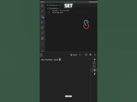 Set data type in python part-2 #python #coding #shorts - YouTube