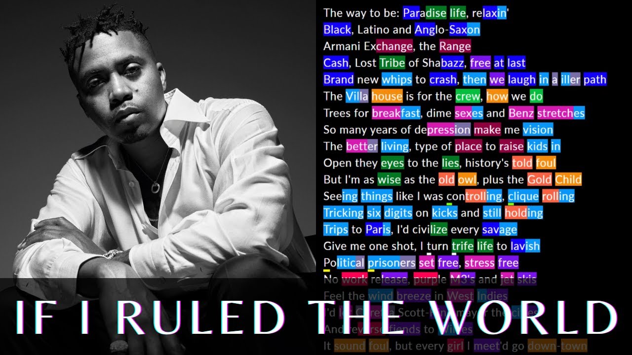 Nas - If I Ruled The World | Rhymes Highlighted - YouTube
