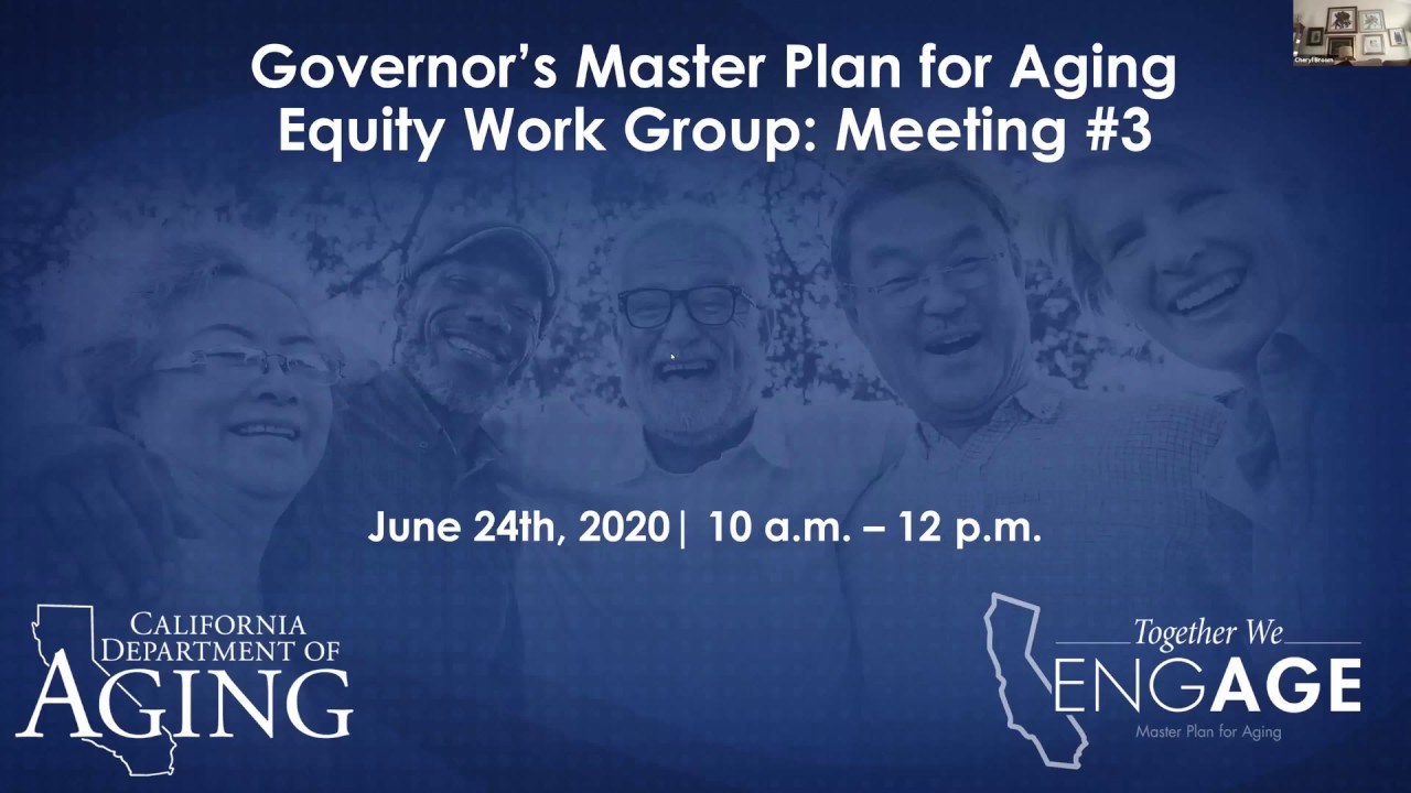 Master Plan for Aging Equity Work Group Meeting June 24, 2020 - YouTube