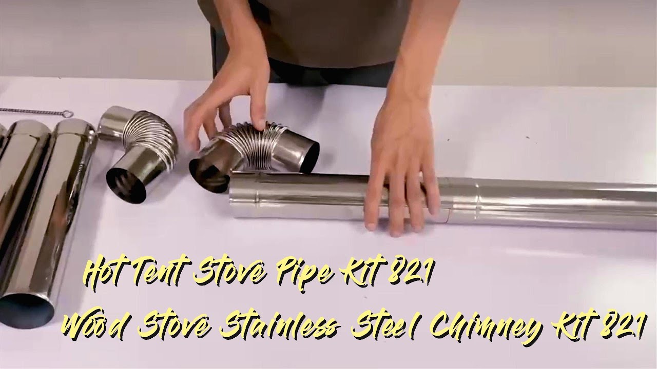 Wood Stove Stainless Steel Chimney Kit 821 (6cm) | Unboxing and Use# ...