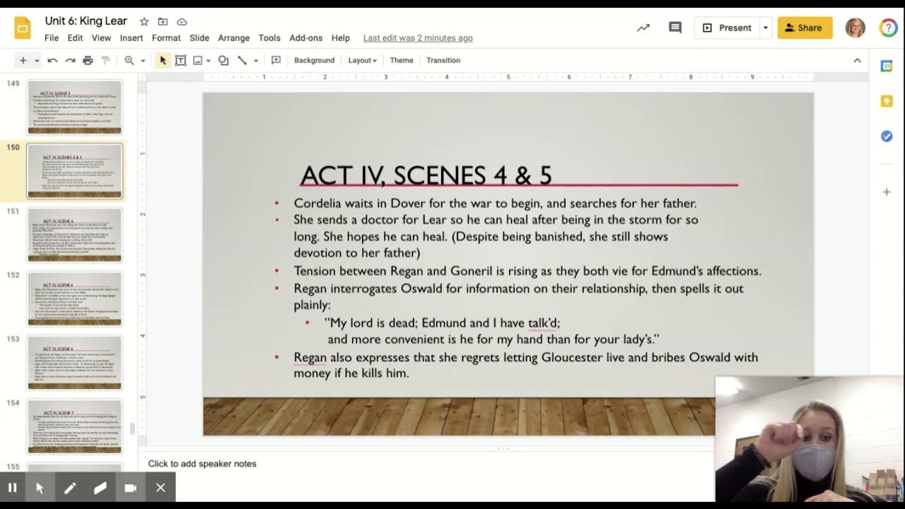 King Lear - Act 4 Scenes 4 & 5 - Ms. Wilson - YouTube