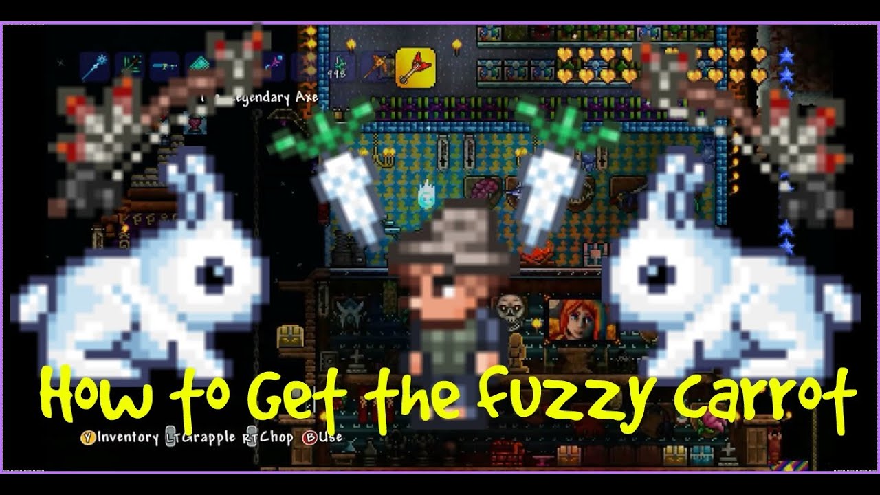 Terraria Xbox/Playstation | How To Get The Fuzzy Carrot | Bunny Mount ...