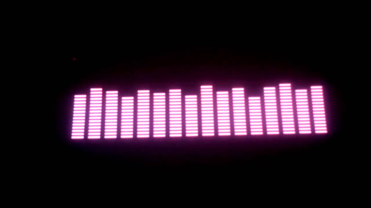 Rush Equalizer led equalizer car sticker red design - YouTube