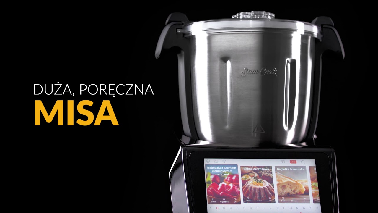 Nowość! Termorobot Sam Cook Wi-Fi PSC-11 | DUŻA PORĘCZNA MISA - YouTube