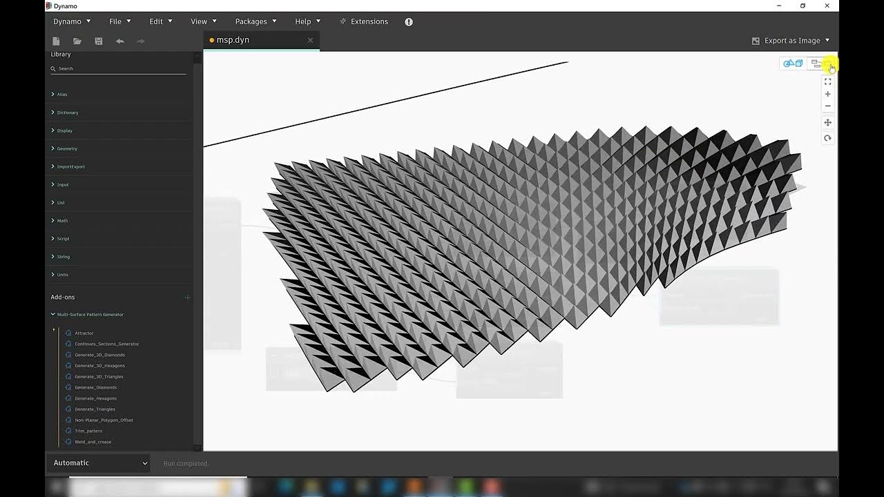 04.Explore 3d patterns (Dynamo "Multi Surface Patterning" package tutorial) - YouTube