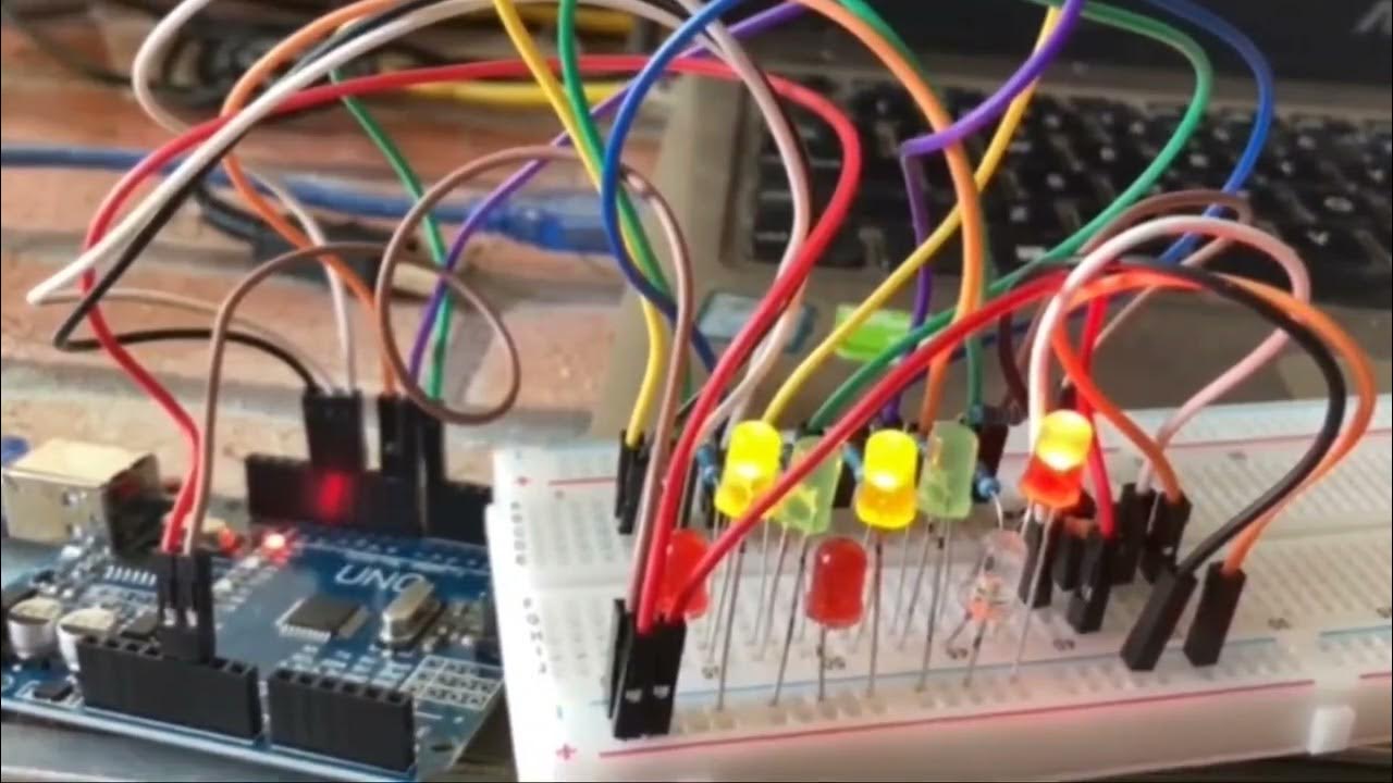 2 Way Traffic Light with Pedestrian Walk using Arduino UNO - YouTube