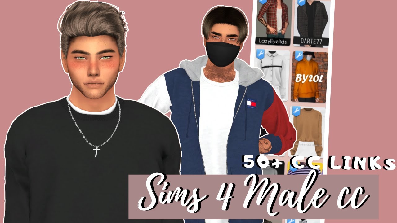 The Sims 4 Male cc haul🧡||50+ cc links|| - YouTube