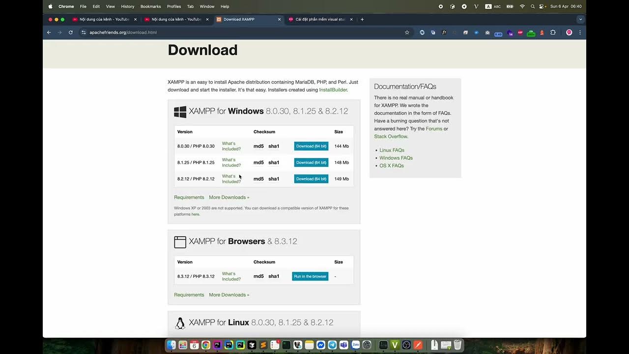 Đồ án tốt nghiệp bằng php laravel - 1. Cài xampp - 123code.net - YouTube