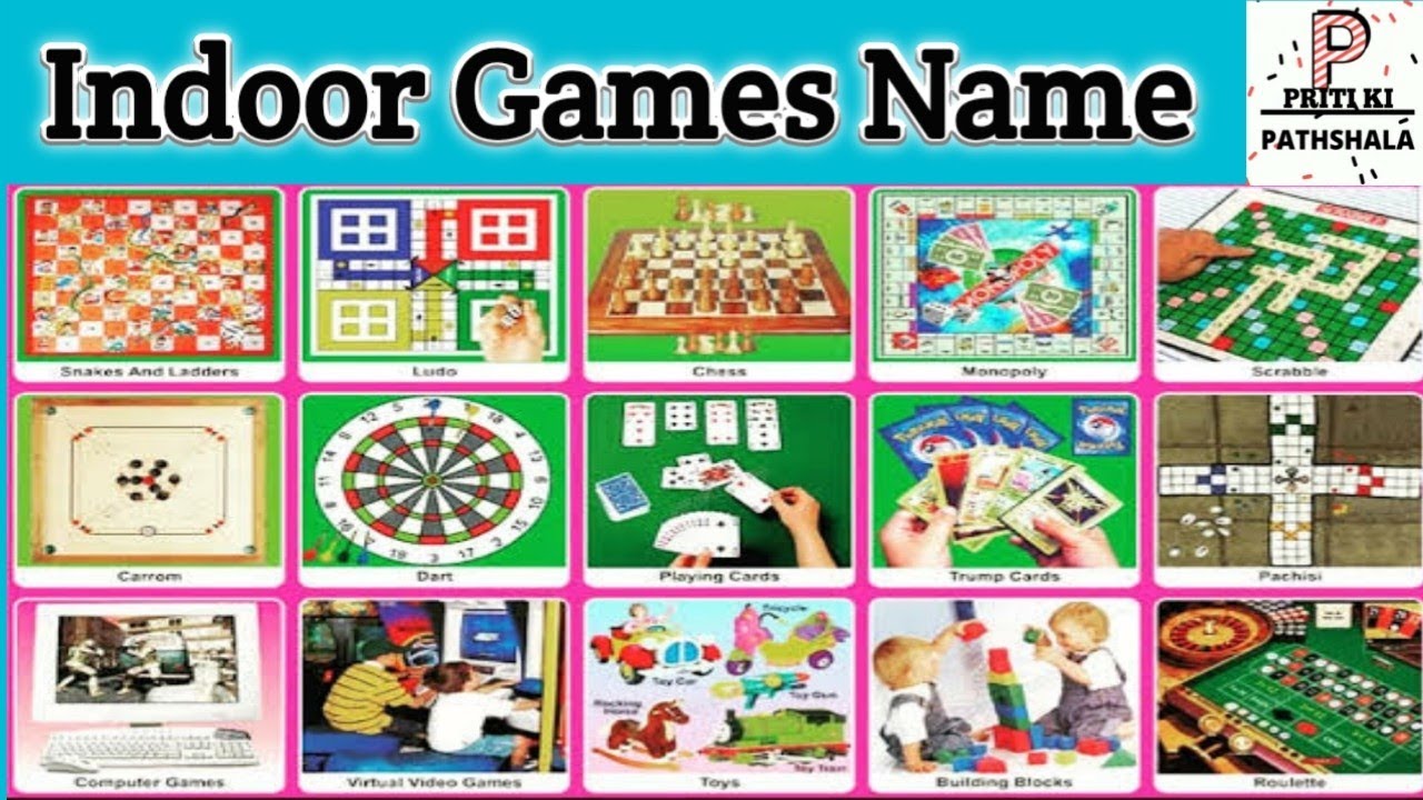 Indoor Games Name for Kids🎲🏆🎳Indoor Games Name in English♟️🏆🎮🏅Indoor ...