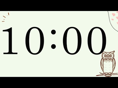 10 Minute Cute Owl Timer (Silent) - YouTube