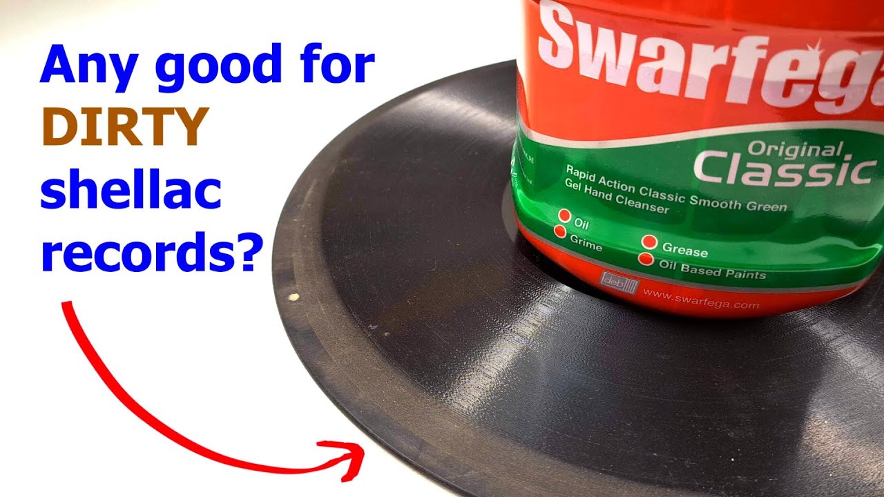 Cleaning a shellac record with hand cleaner - does it work? - YouTube