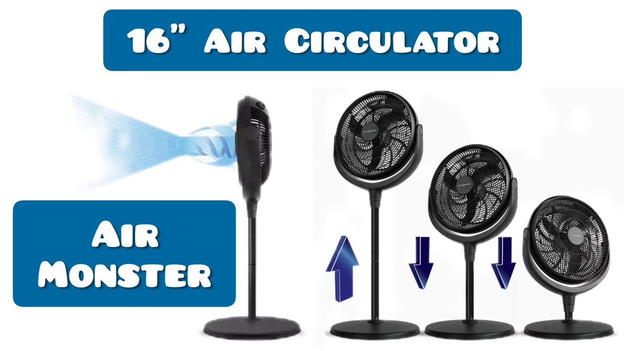 Air Monster 16 Inch Air Circulator Raw Unboxing (2022) - YouTube