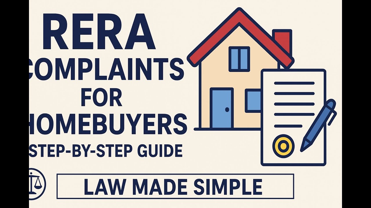 RERA Complaints for Homebuyers — Step-by-Step Guide | Law Made Simple - YouTube