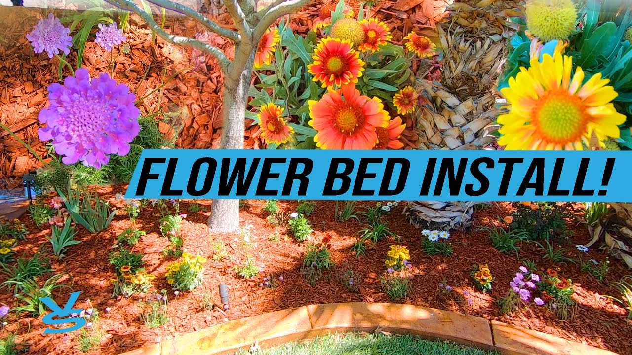 FLOWER GARDEN Install for Special Customers - YouTube